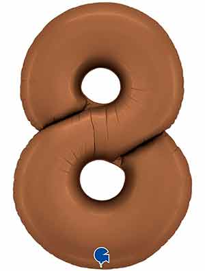 Globo forma numero ocho Marrón Chocolate - Globos y Decoraciones a ...